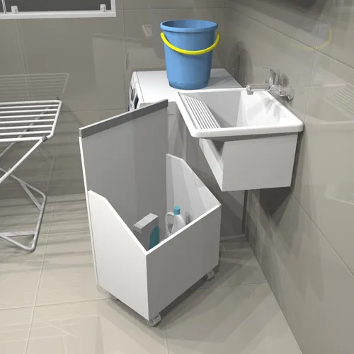 Tanque De Embutir Armário Lavanderia | Frete grátis