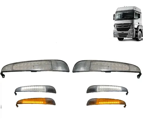 Par Lanterna Seta Dianteira Axor Led C/ Drl (le + Ld) | Frete grátis