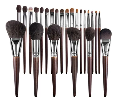 Juego De Brochas De Maquillaje De Pelo De Cabra Natural Ovw Meses Sin