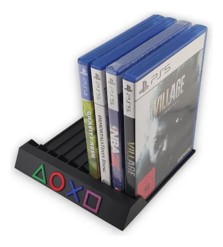 Stand Porta Juegos Para Playstation Base Soporte Funda Disco Negro ... Stand Porta Juegos Para Playstation Base Soporte Funda Disco Negro ...