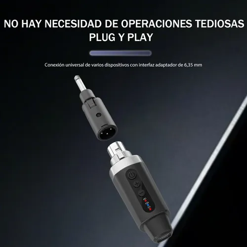 Sistema De Micrófono Inalámbrico Xlr Transmisor Y Receptor | Meses sin ...