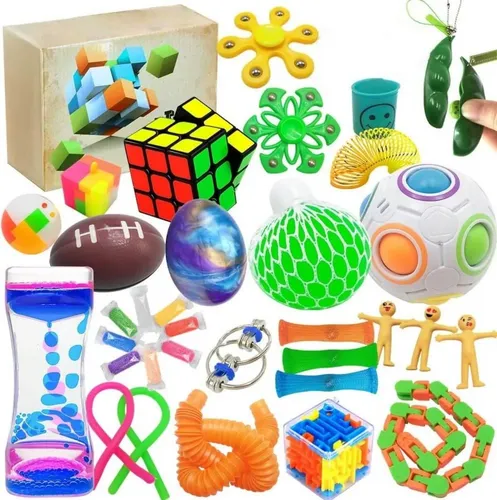 Set Juguetes Sensoriales Antiestres Fidget Toy Pack Variado | Meses sin ...