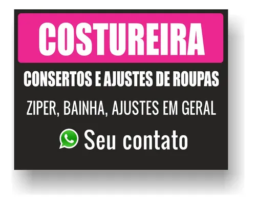 Placa Costureira Personalizado 40x30 Pvc 1mm | MercadoLivre Placa Costureira Personalizado 40x30 Pvc 1mm | MercadoLivre