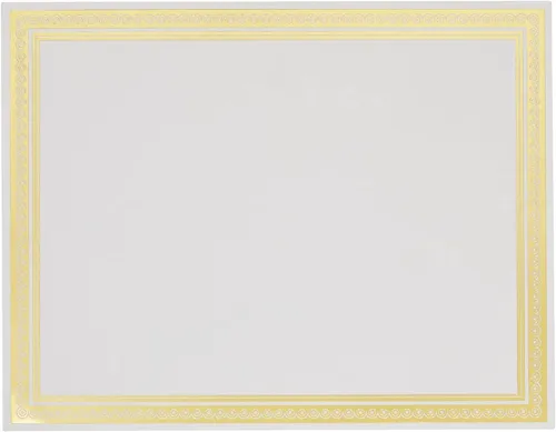 Juvale 50 Pack White With Gold Border Blank Award Certificat | Envío gratis Juvale 50 Pack White With Gold Border Blank Award Certificat | Envío gratis