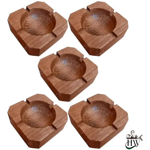 Cinzeiro De Madeira Rústico Octogonal Tabacaria Bar Kit C/ 5 | Frete grátis Cinzeiro De Madeira Rústico Octogonal Tabacaria Bar Kit C/ 5 | Frete grátis