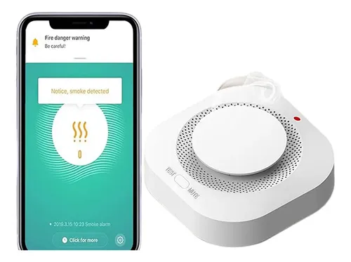 Alarma Incendio Sensor Humo Wifi Detector Inteligente Cgjgoa | Meses ...