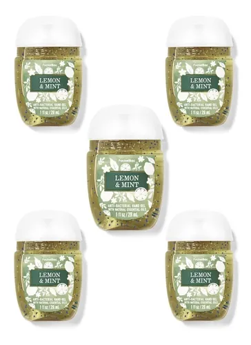 Gel Antibacterial Bath And Body Works Lemon And Mint 5pz Envío Gratis