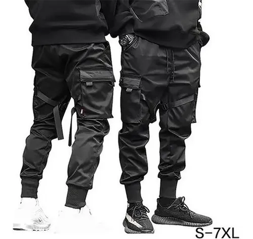 Calças Cargo Casual Harem Joggers Hip Hop Para Masculina Parcelamento
