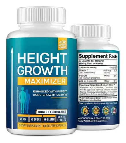 Cápsulas De Crecimiento Para Crecer Más Alto - Height Growth | Cuotas ...