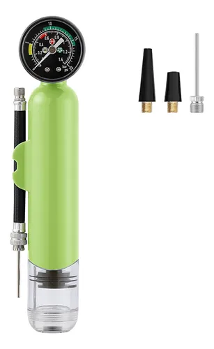 Ball Pump With Pressure Gauge, Hand Air Pump, Green | MercadoLibre
