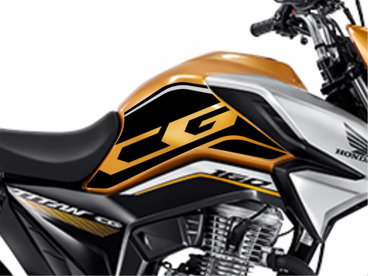 Adesivo Cg Titan 160 2022 Tanque Lat. + Gravata Moto Amarelo | Sticker Win Adesivo Cg Titan 160 2022 Tanque Lat. + Gravata Moto Amarelo | Sticker Win