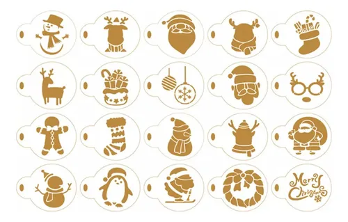 Conjunto De 40 Estênceis De Chocolate Barista Cappuccino | MercadoLivre Conjunto De 40 Estênceis De Chocolate Barista Cappuccino | MercadoLivre