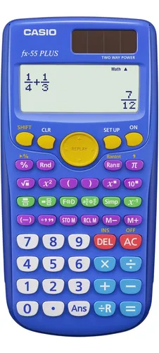 Fracción Calculadora Fx-55 Plus Escuela Media Casio Primaria | Cuotas ... Fracción Calculadora Fx-55 Plus Escuela Media Casio Primaria | Cuotas ...