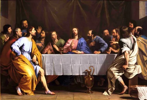 Lienzo Tela Arte Sacro La Última Cena Philippe Champaigne Envío Gratis