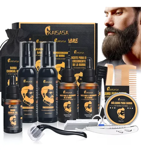 Kit de cuidados com a barba Kaisasa® para homens, ferramentas de higiene, 13 unidades | MercadoLivre