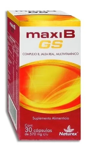 Maxi B Gs Naturex (complejo B, Multivitaminico) C/30 Caps | MercadoLibre