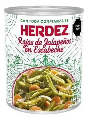 Chile Jalapeño Herdez Rajas En Escabeche 2.8 Kg | MercadoLibre Chile Jalapeño Herdez Rajas En Escabeche 2.8 Kg | MercadoLibre