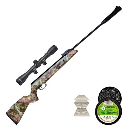 Rifle Diabolos Aztk Nitro Piston Alta Potencia Camu + 4x32 | Meses sin ...