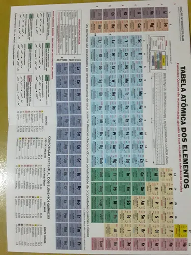 T11 Tabela At么mica Peri贸dica + Suplemento Para Provas 31x23 | MercadoLivre T11 Tabela At么mica Peri贸dica + Suplemento Para Provas 31x23 | MercadoLivre