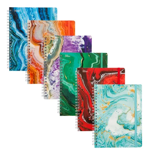 Cuaderno Profesional Mineral 6 Pzas Pasta Dura 100h Meses Sin Intereses