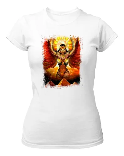 Camiseta Baby Look Deusa Isis Sobre O Egito | Parcelamento sem juros Camiseta Baby Look Deusa Isis Sobre O Egito | Parcelamento sem juros