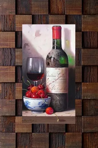 Chapa Decorativa Vintage Retro Wine Vino Apto Exterior