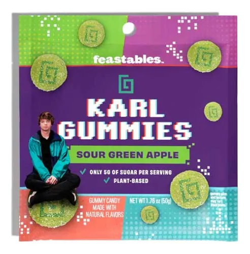 Karl Gummies Mrbeast Sour Green Apple 50g Gomitas | MercadoLibre