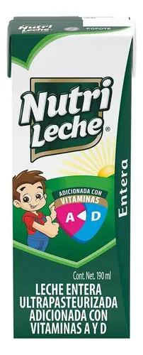 Nutrileche Entera 12 Piezas De 190 Ml C/u | MercadoLibre