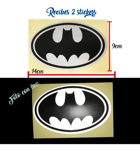 Sticker Para Auto Calcomanía De Logotipo Batman Reflejantes En Venta En