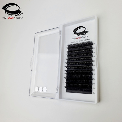 Blister Extensiones Pestañas Mink Mixto 1x1 Vivi Lash Mexico Mercadolibre