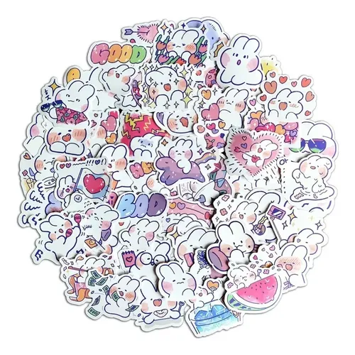 Mongmong Set De 50 Stickers Calcomanias Pegatinas