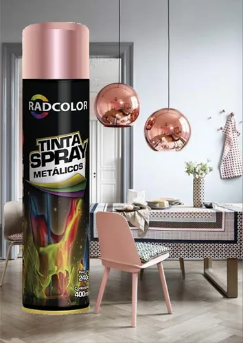 Tinta Sprai Rose Gold Radcolor Efeito Metalizado Brilho. | Parcelamento ... Tinta Sprai Rose Gold Radcolor Efeito Metalizado Brilho. | Parcelamento ...