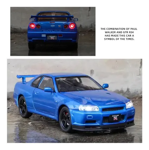 /minicarros Nissan Skyline Gtr R34 Brian Rápido Y Furioso 1: | Envío gratis