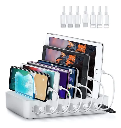 Base De Carga Usb 6 Puertos Estación De Carga Rápida | Cuotas sin interés