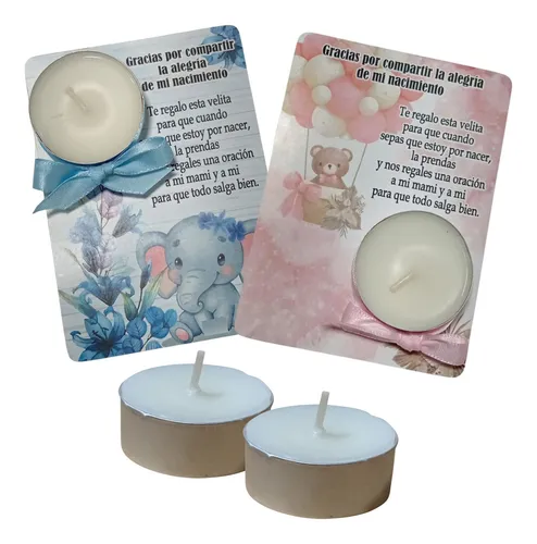 Recuerdos Vela Para Baby Shower 35 Piezas | Envío gratis Recuerdos Vela Para Baby Shower 35 Piezas | Envío gratis
