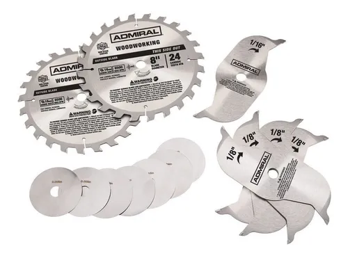 Admiral 63904 8 En. 24t Dado Circular Saw Blade Set | Envío gratis