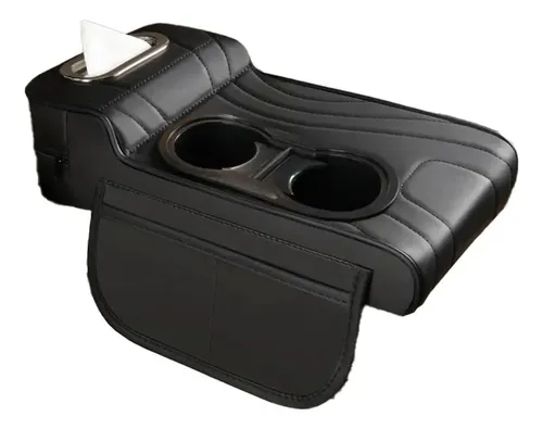 A Cojín Consola Central Cuero Con Doble Portavasos Y ! | MercadoLibre