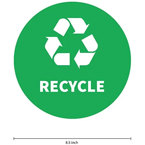 Pegatinas De Reciclaje Y Basura (8.5 Pulgadas) Resisten... | Cuotas sin ... Pegatinas De Reciclaje Y Basura (8.5 Pulgadas) Resisten... | Cuotas sin ...