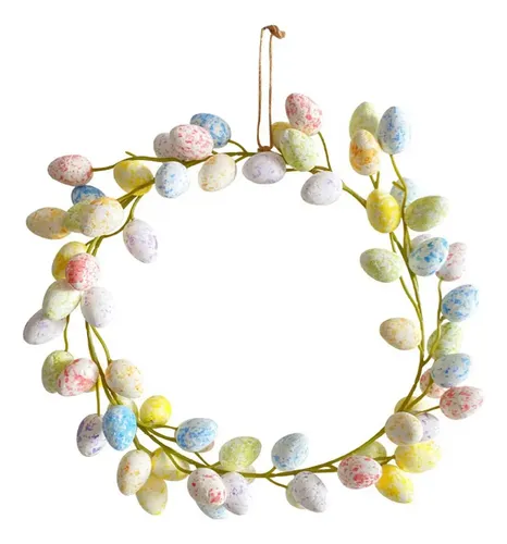 Coronas De Pascua Para Puerta Principal, Corona De Huevos De | Meses ...