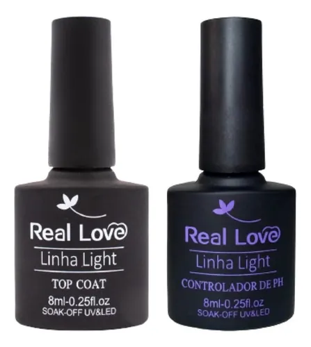 Kit Top Coat Real Love, 2 unidades, línea de luz profesional, 8 ml ... Kit Top Coat Real Love, 2 unidades, línea de luz profesional, 8 ml ...