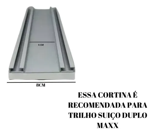 Cortina Blackout Linho 6m X 2,90 Altura Trilho Suiço Duplo ...