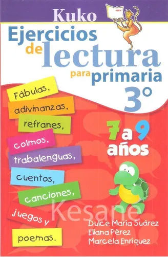 Kuko Ejercicios Lectura 3er Grado Primaria Tercer 3o Tercero | MercadoLibre Kuko Ejercicios Lectura 3er Grado Primaria Tercer 3o Tercero | MercadoLibre