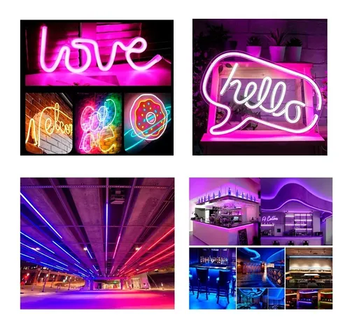 20 Tiras Led Neon Flex 5m 12v Alto Brillo Decorativa Ip66 En Venta En
