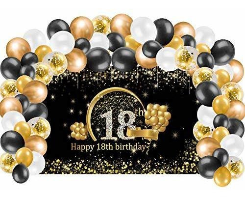 Kauayurk - Banner De Fondo Para Cumpleaños Número 18 Con Kit | Envío gratis Kauayurk - Banner De Fondo Para Cumpleaños Número 18 Con Kit | Envío gratis