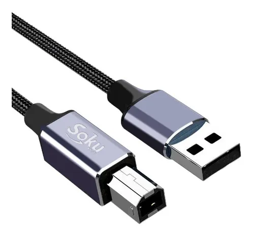 Cabo de impressora USB A A B de alto desempenho para Hp Xerox 3m Color ... Cabo de impressora USB A A B de alto desempenho para Hp Xerox 3m Color ...