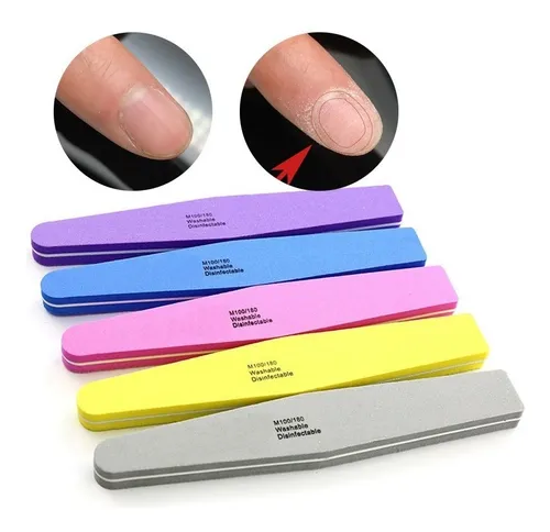 Limas Esponjas Profesionales De Uñas 100 180 Manicure 10 Pzs Mercadolibre