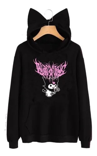 Buzo Buso Orejitas Anime Kuromi Skull Envío Gratis