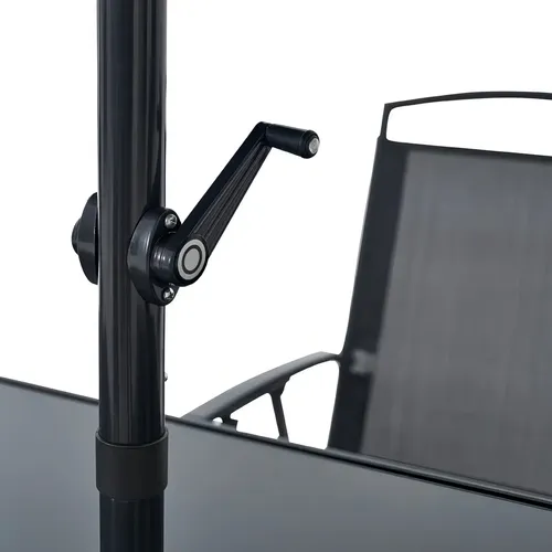 Naterial Set Comedor Para Jardín 6 Sillas 1 Mesa 1 Sombrilla Estructura ...