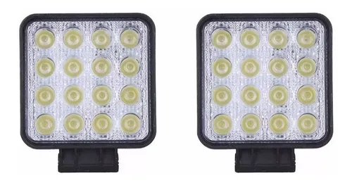 Faro Led Auxiliar 16 Led 48w 4x4 Cuatri Agro Off Road El Par