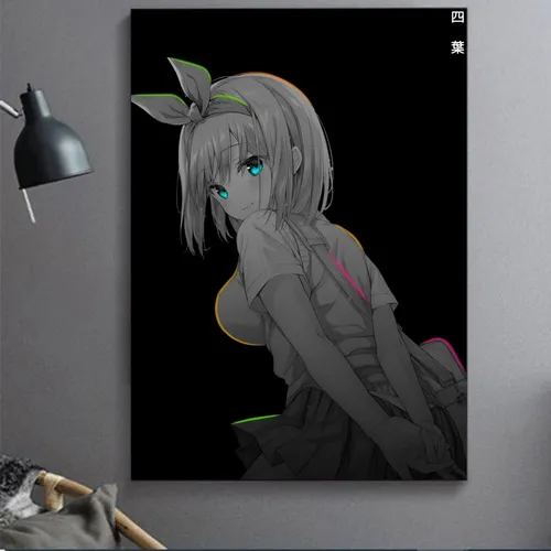 Cuadro Decorativo Anime Quintillizas Yotsuba Nakano 60x90cm Meses Sin